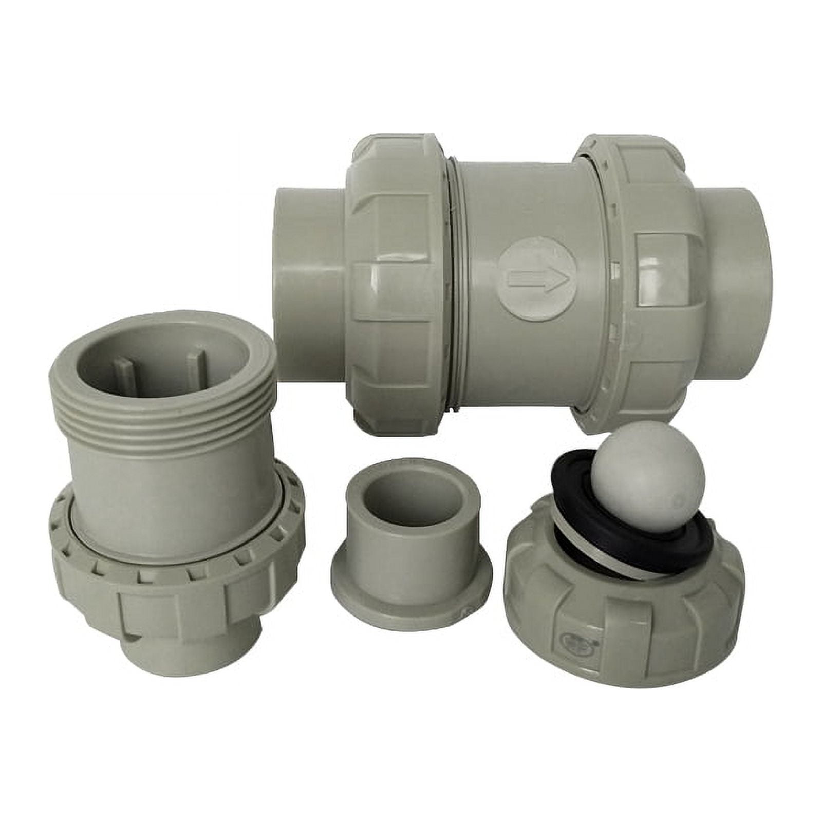 tooloflife PPH Non Return Valve One Way Check Valve 20mm-63mm Grey ...