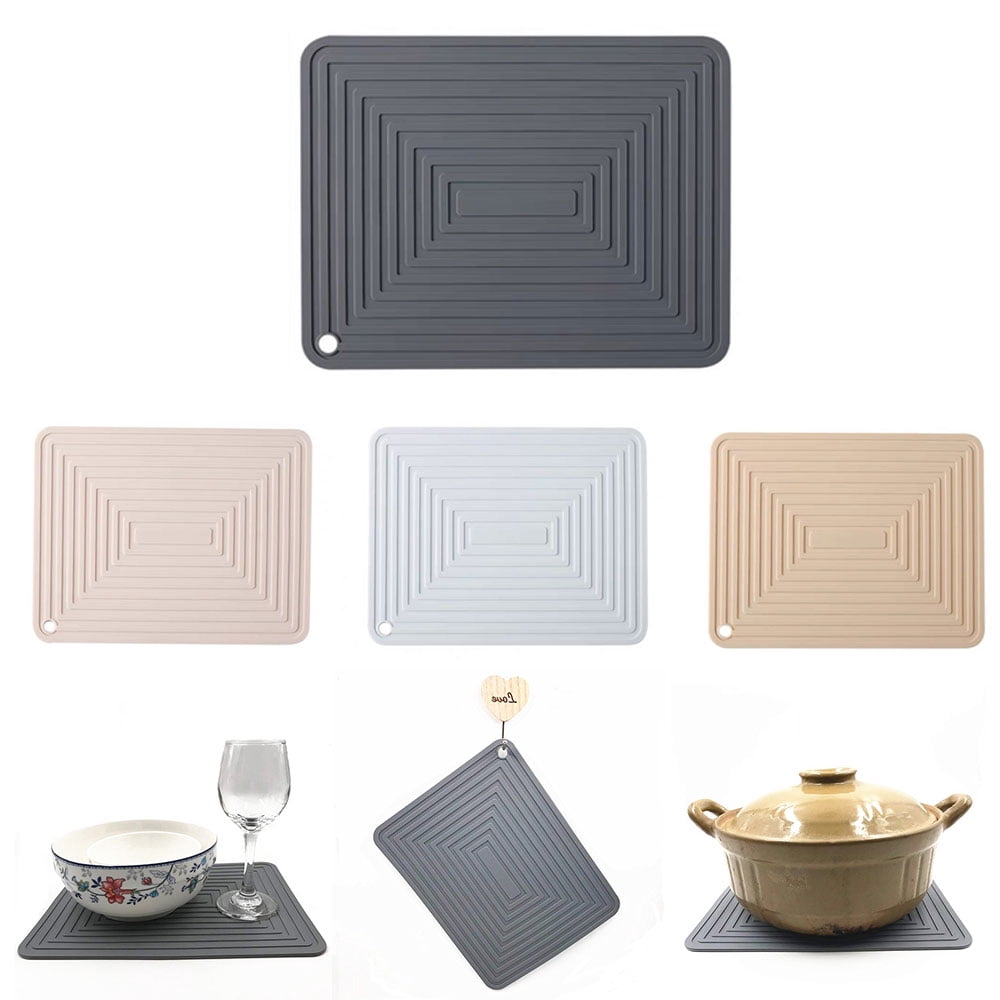 tooloflife Slicone Table Mats Trivets Pot Holders for Hot Dishes and ...