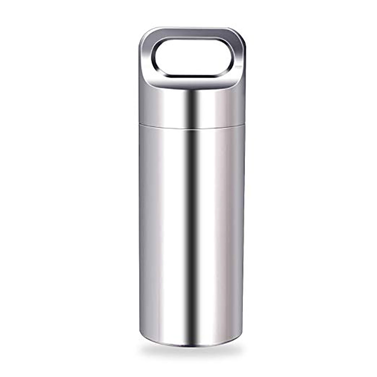 tooloflife Stainless Steel Pill Box Waterproof Pill Organizer Bottle ...