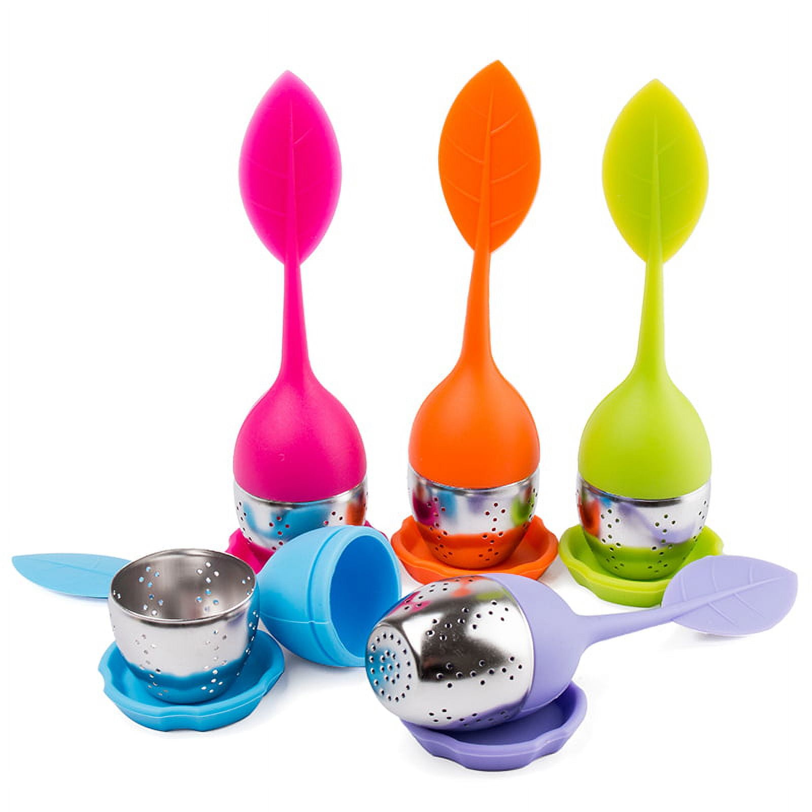 tooloflife Tea Infuser Loose Tea Steeper Silicone Handle Stainless ...