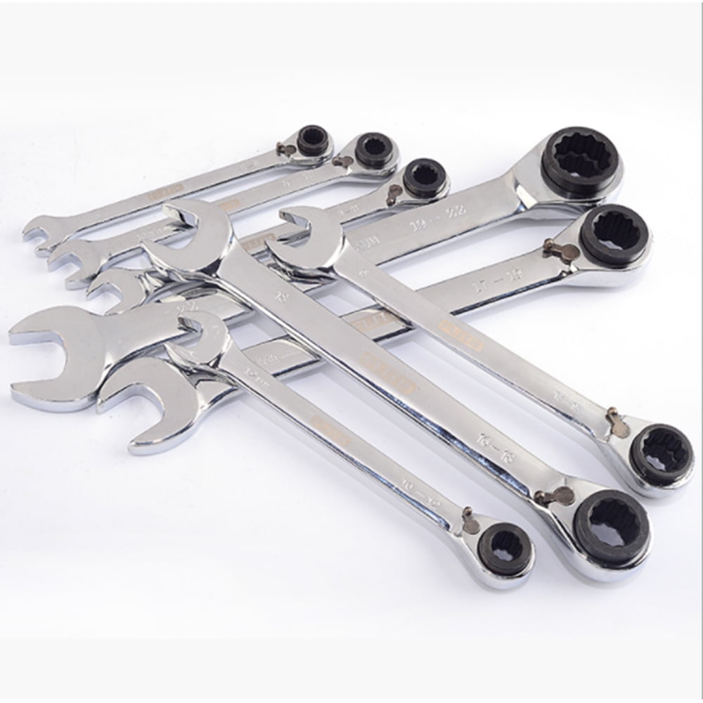 tooloflife Two-Way Ratchet Wrench 72 Tooth Double Headed Positive and ...