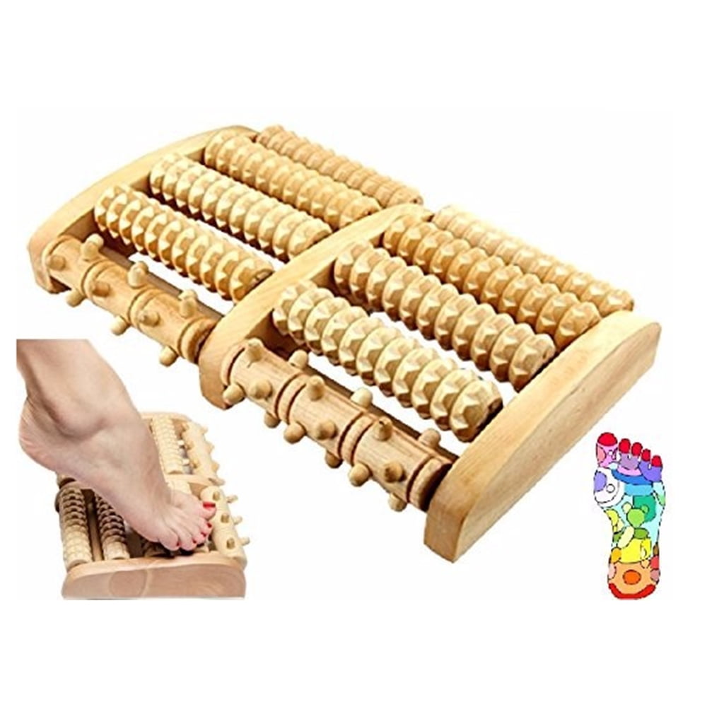 tooloflife Wooden Foot Massage Roller Relax Feet and Legs Relieve ...