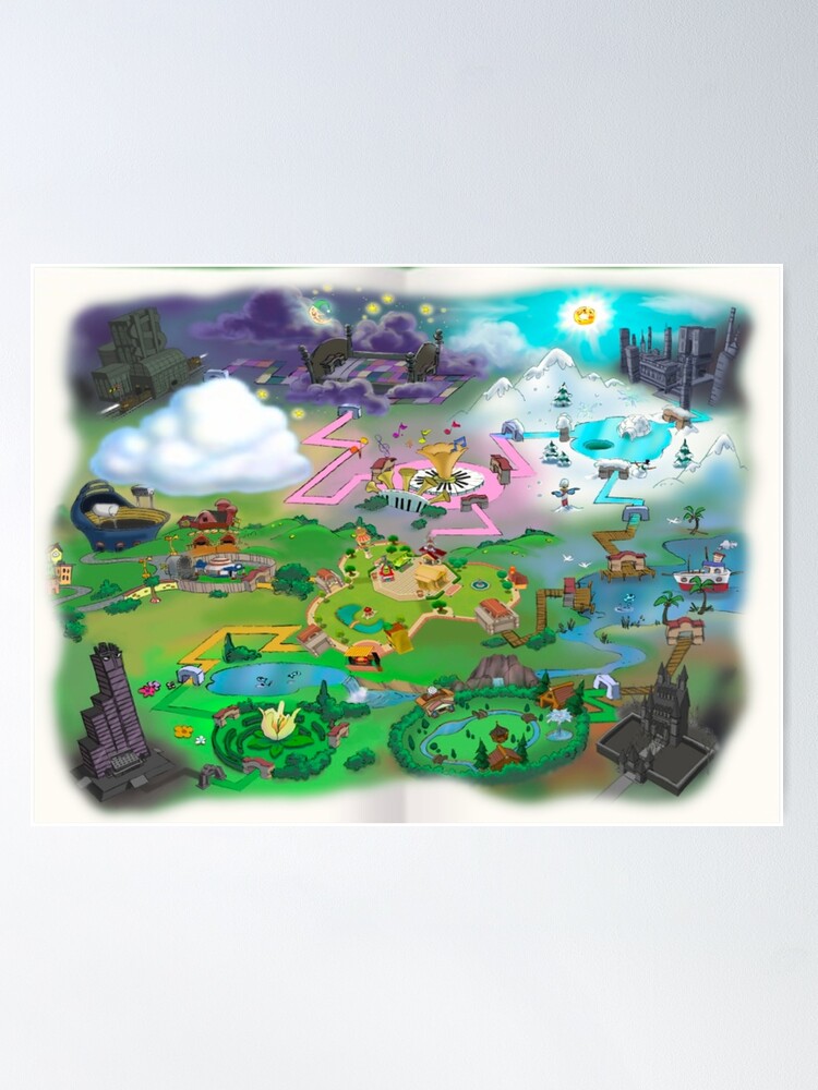 toontown map Poster - Walmart.com