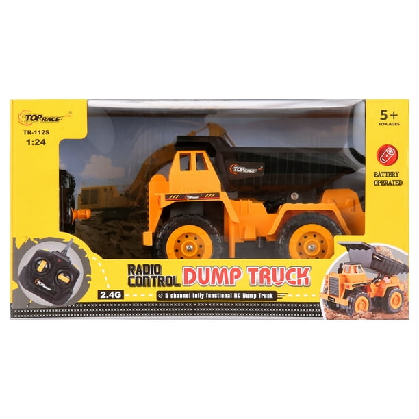 top race 5 channel fully functional remote control construction truck ...