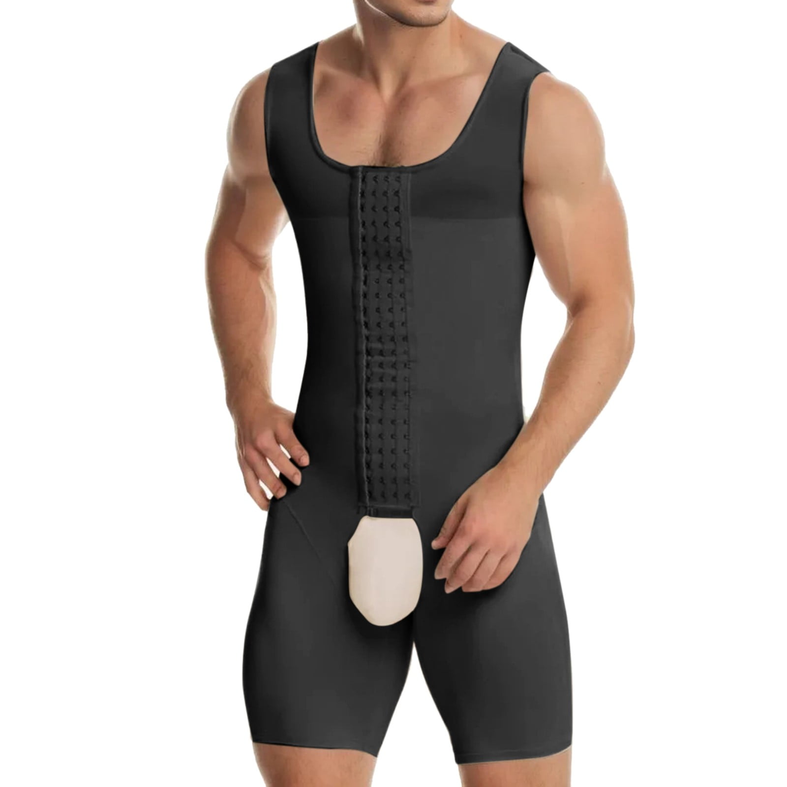 toraway Men's Shapewear Bodysuit Full Body Compression Summer Men's ...