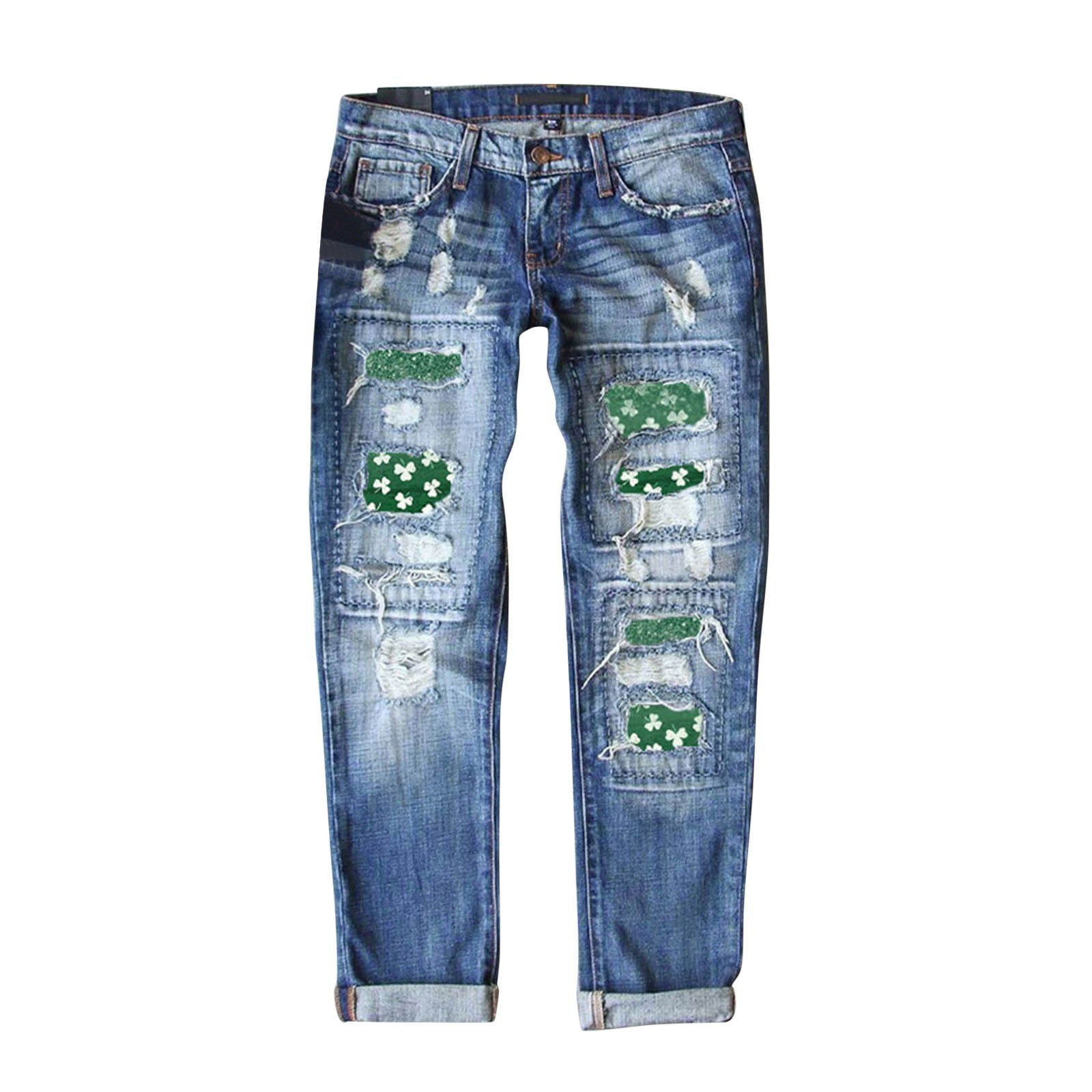 toraway Shorts for Women High Waisted Long Fashion Women's St. Patrick ...