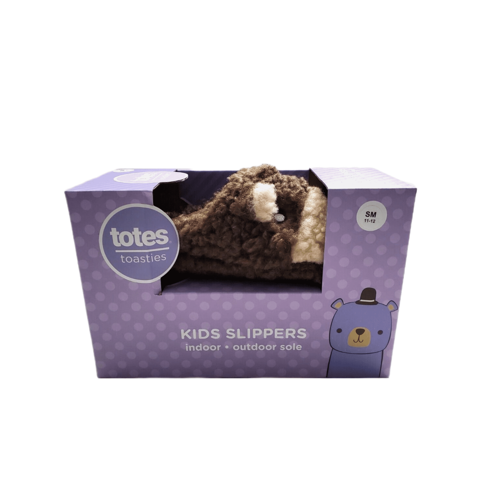 totes Kid's Closed Back Bear Slippers, 11-12 - Walmart.com