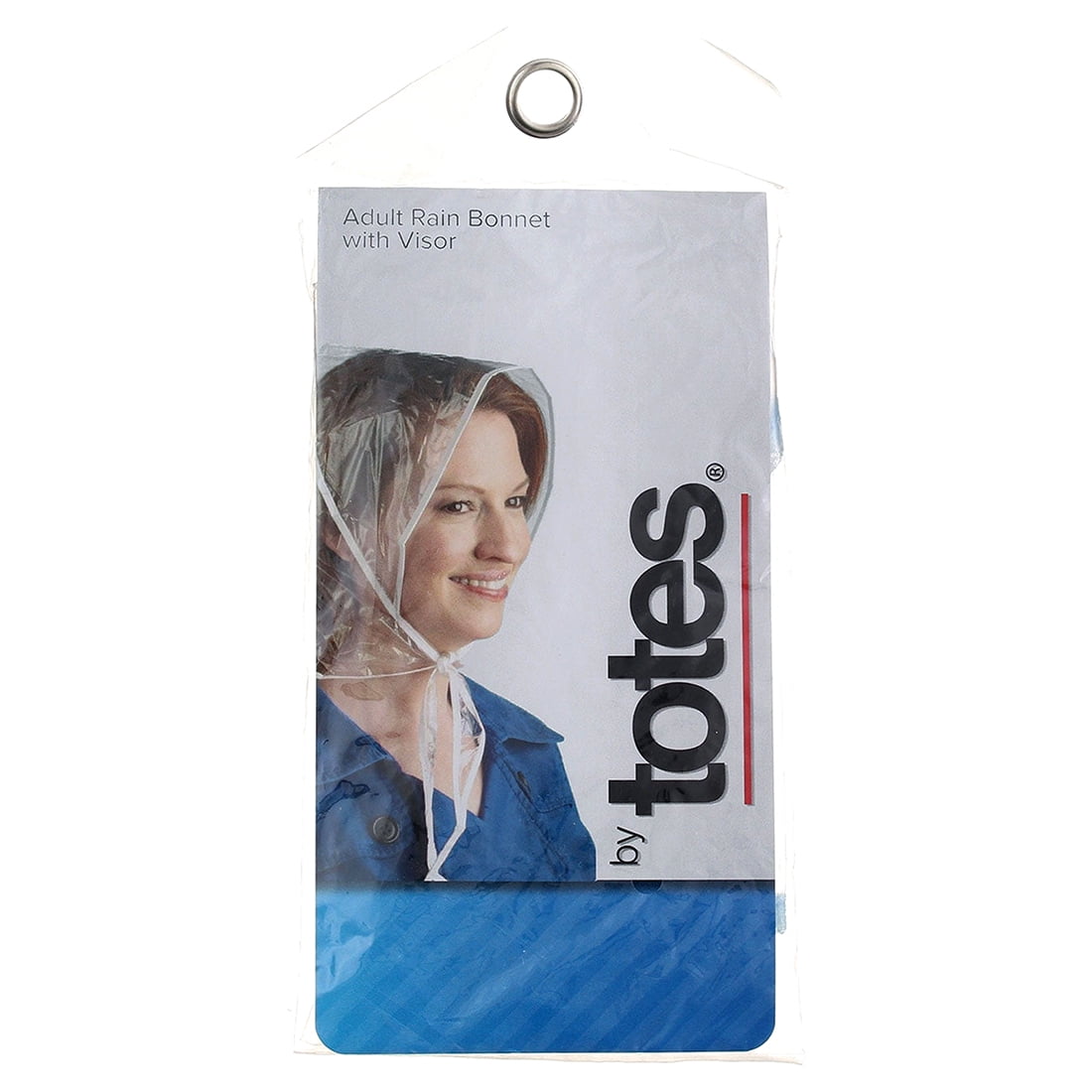 Totes Raines Adult Size Rain Bonnet with 100% Polyethylene, Visor ...