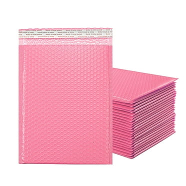 Riforla 10Pcs Bubble Mailer Self Seal Pink Bubble Padded Mailing ...