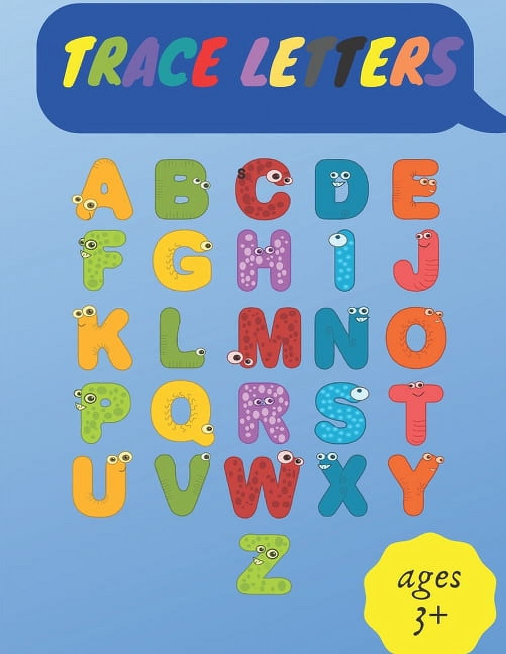 trace letters: Alphabet tracable letters Handwriting Practice workbook ...