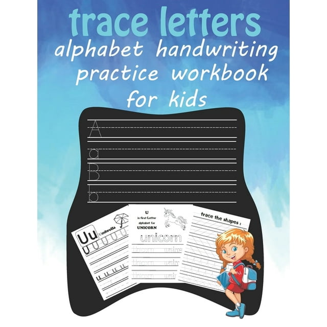 trace letters alphabet handwriting practice workbook for kids : for ...