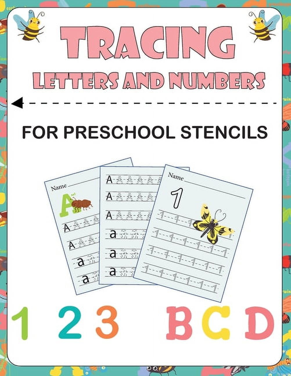 tracing letters and numbers for preschool stencils: preschool workbooks ...