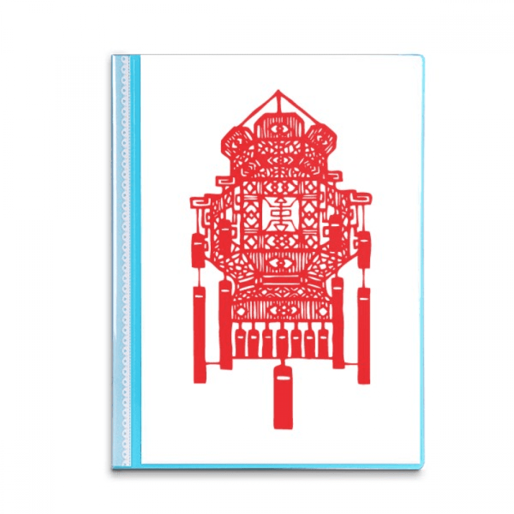 traditional chinese red pattern book sheet protectors portfolio binder ...