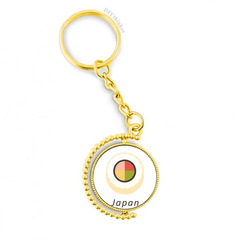 traditional japanese maki sushi metal connector key chain accessory en ...