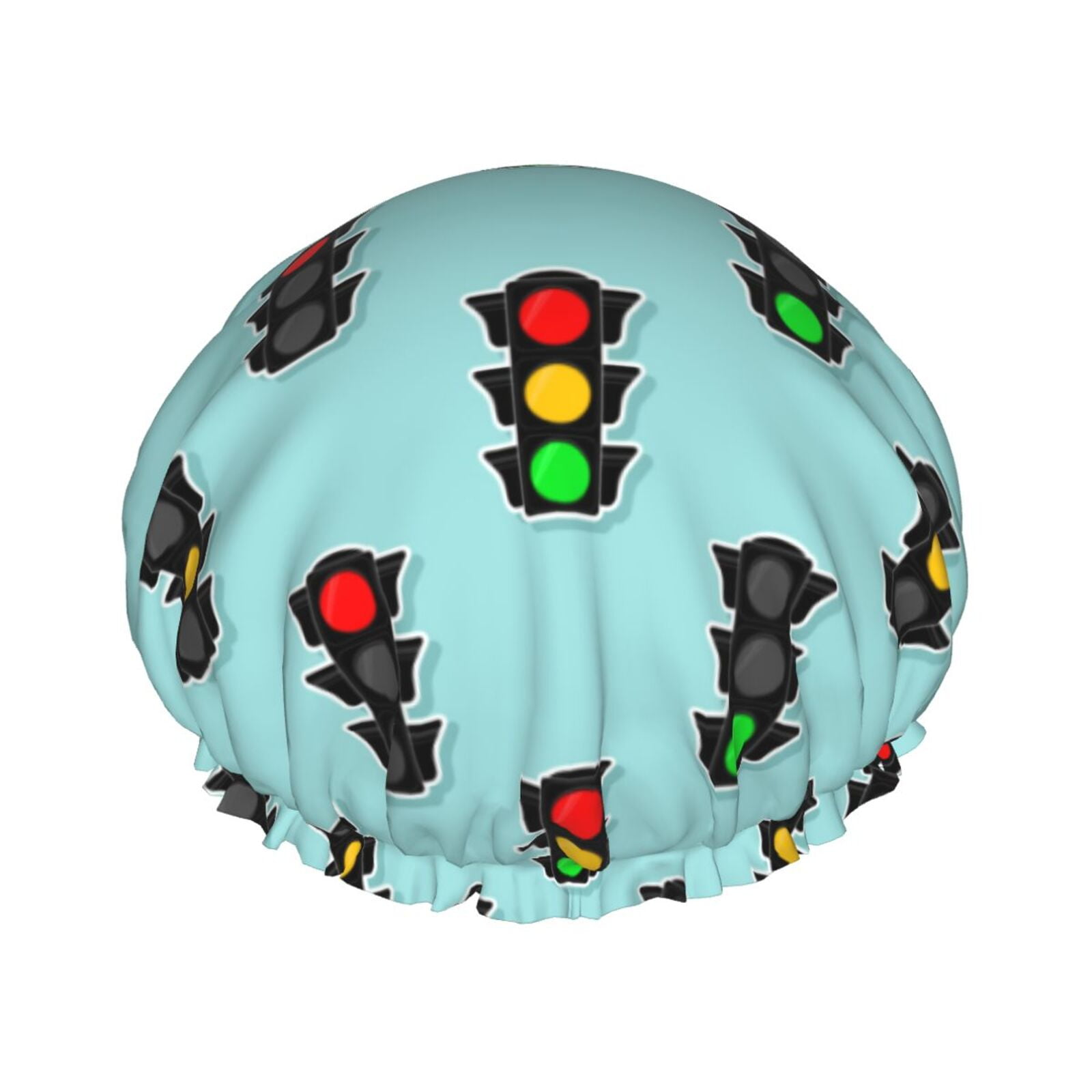 traffic light Pattern Shower Cap, Reusable Bath Hair Hat for all Hair ...