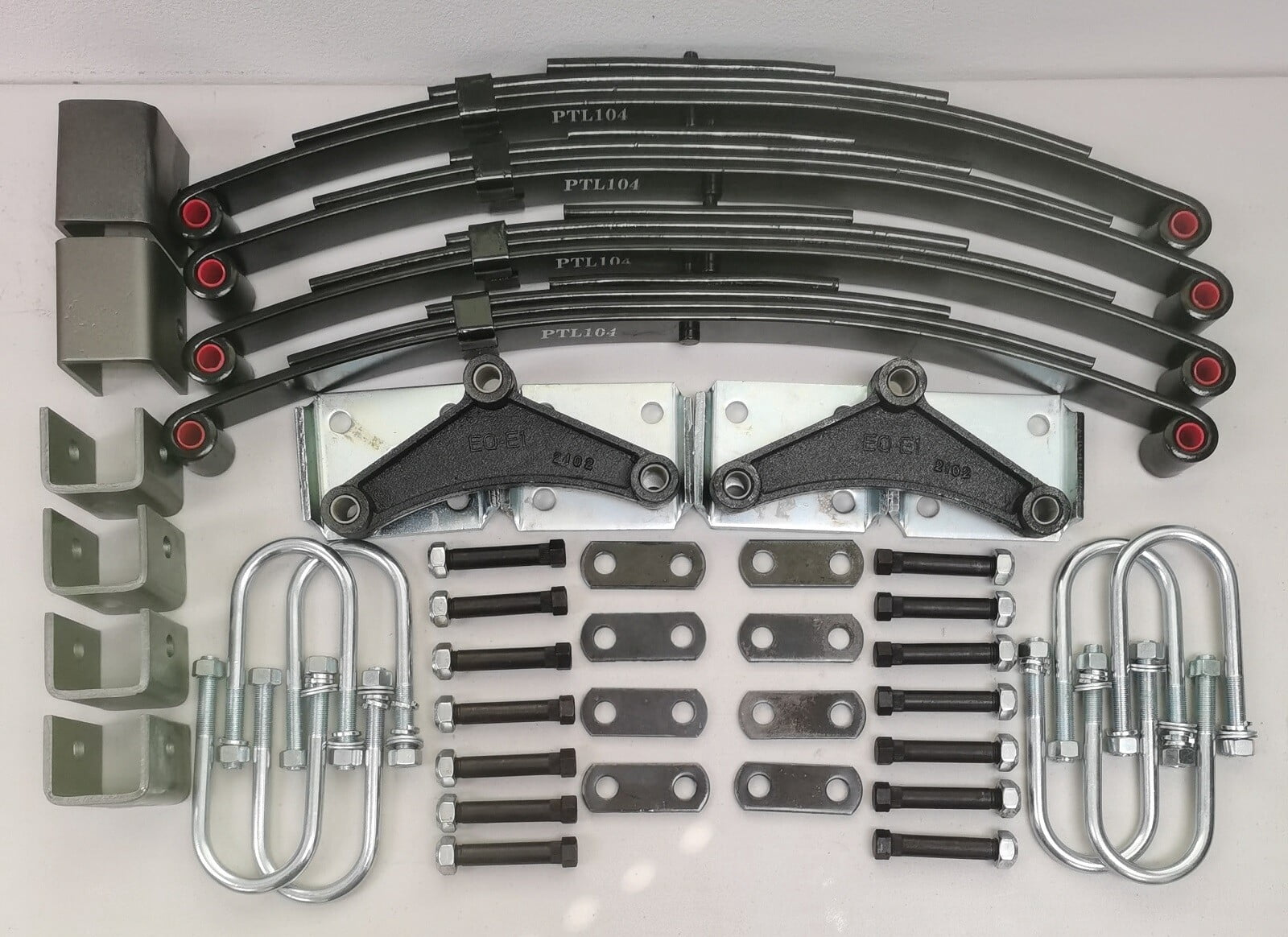 trailer leaf spring and replace kit 7k 7,000lbs tandem (4) 1750lb ...