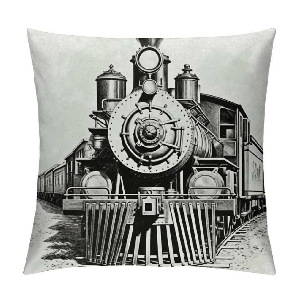 train pillow, train decor Pillow Covers rain pillow cushion, Train ...