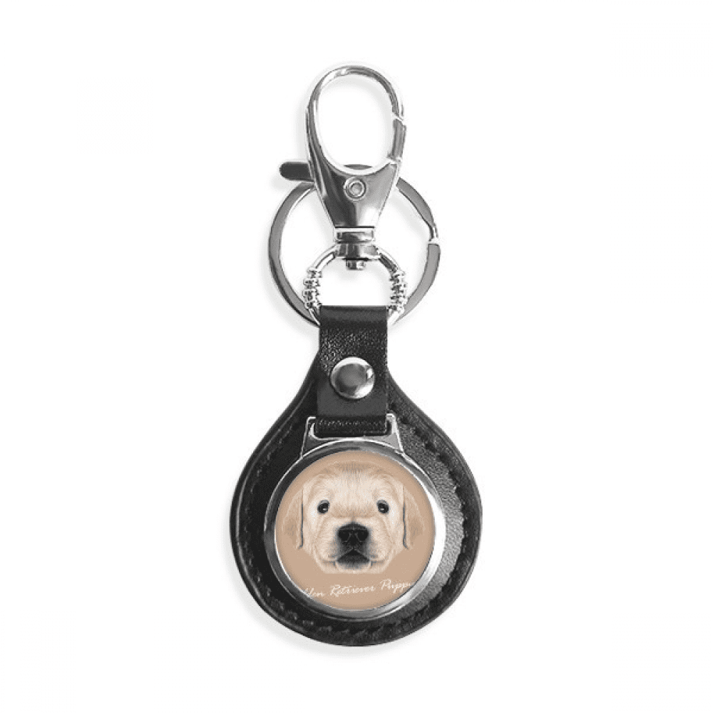 trained en retriever puppy dog animal key link chain keyholder finder ...