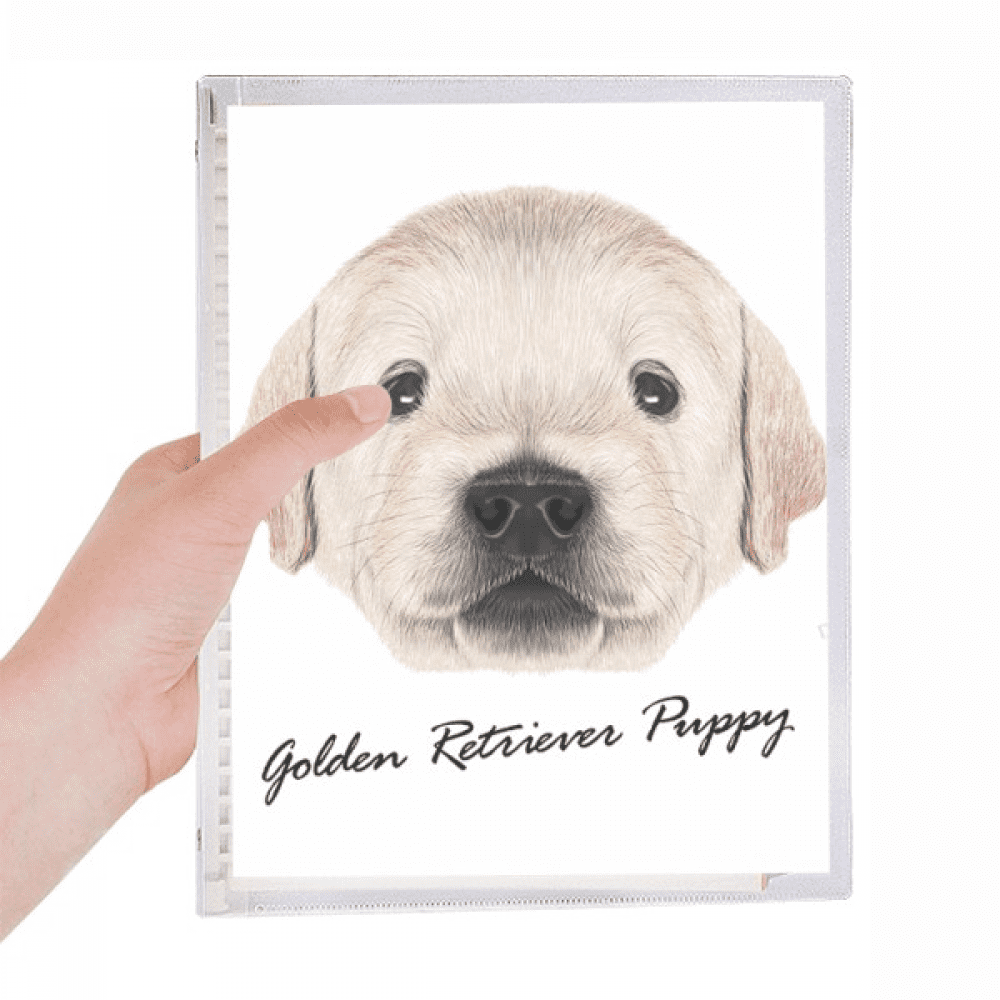 trained en retriever puppy dog animal notebook loose diary refillable ...