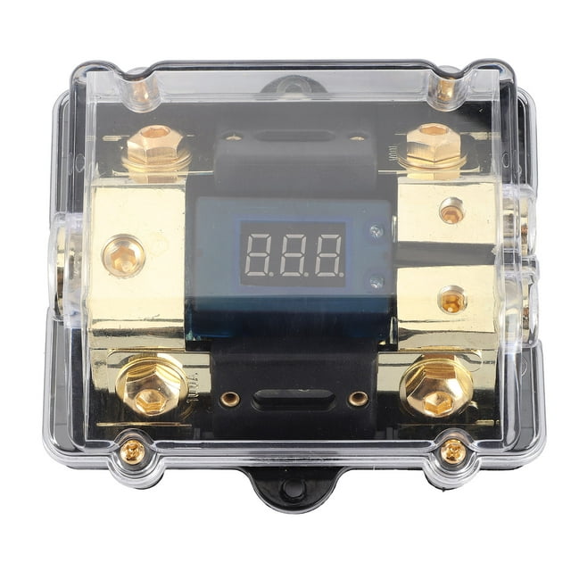 transparent Fuse Holder Block 100A Fuses 1 In 2 Out W/LED Digital ...