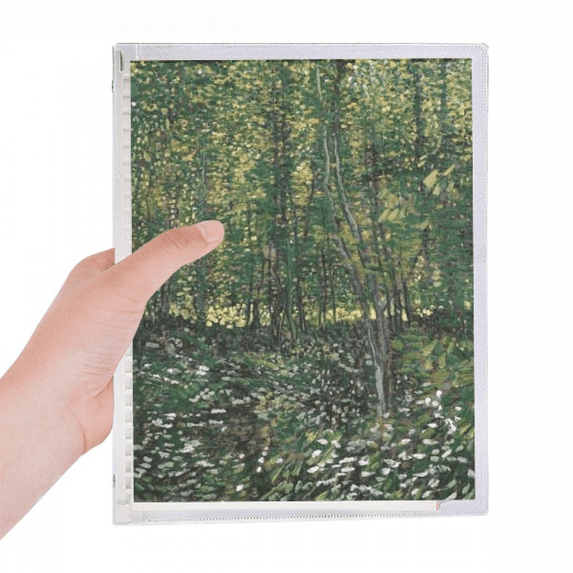 tree flower landscape illustration notebook loose diary refillable ...