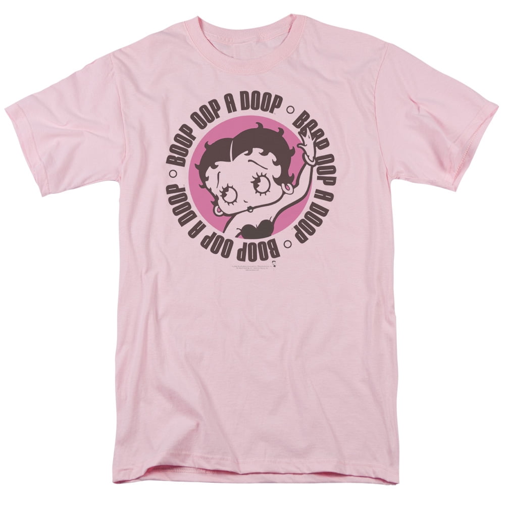 trevco men's betty boop short sleeve t-shirt, doop pink, small ...