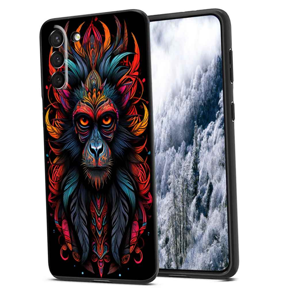 tribal-Geoffroy-s-Spider-Monkey-with-feathers-192 phone case for ...