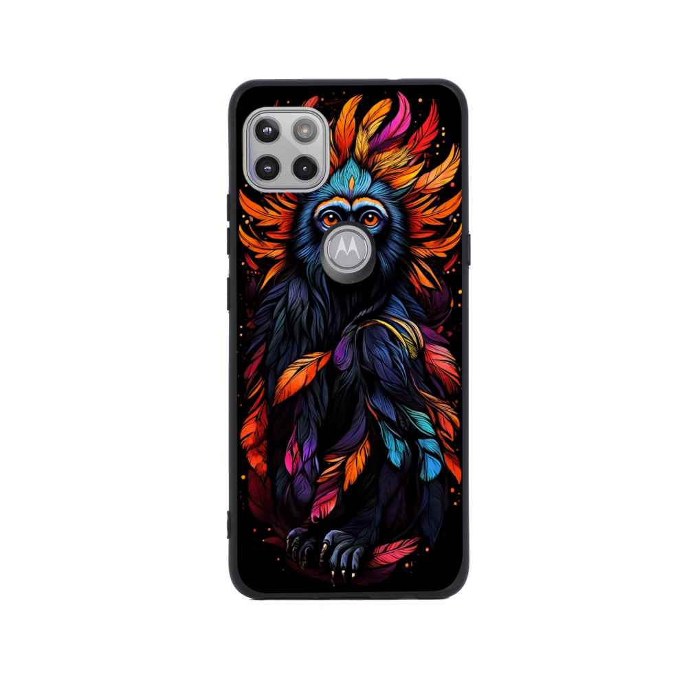 tribal-Gibbon-with-feathers-199 phone case for Motorola G 5G for Women ...