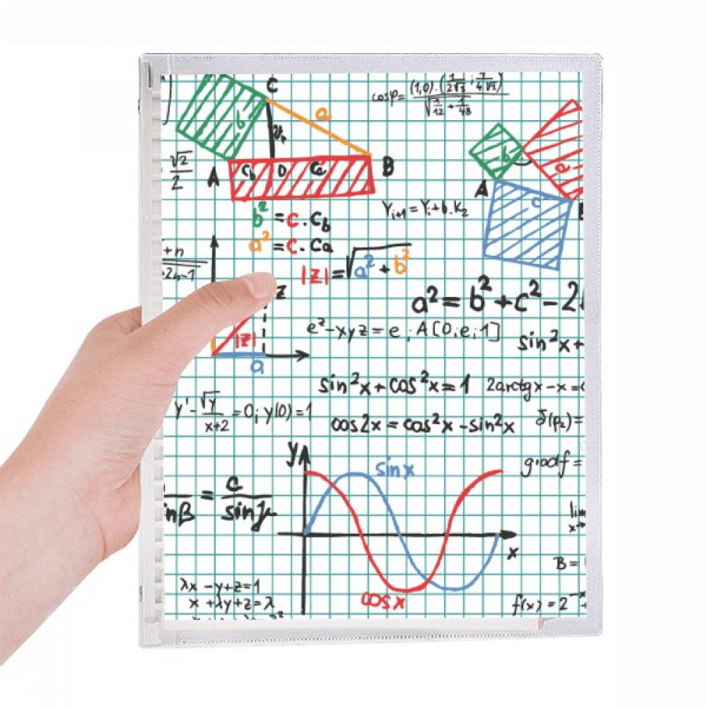 trigonometric function mathematical formulas notebook loose diary ...