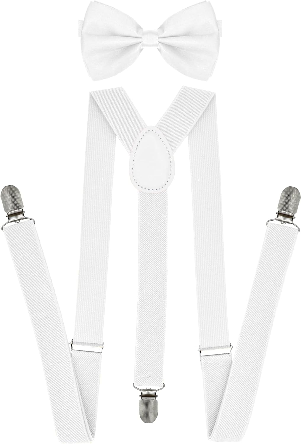 trilece Mens Bow Tie and Suspenders Set - Adjustable Wedding Tuxedo ...
