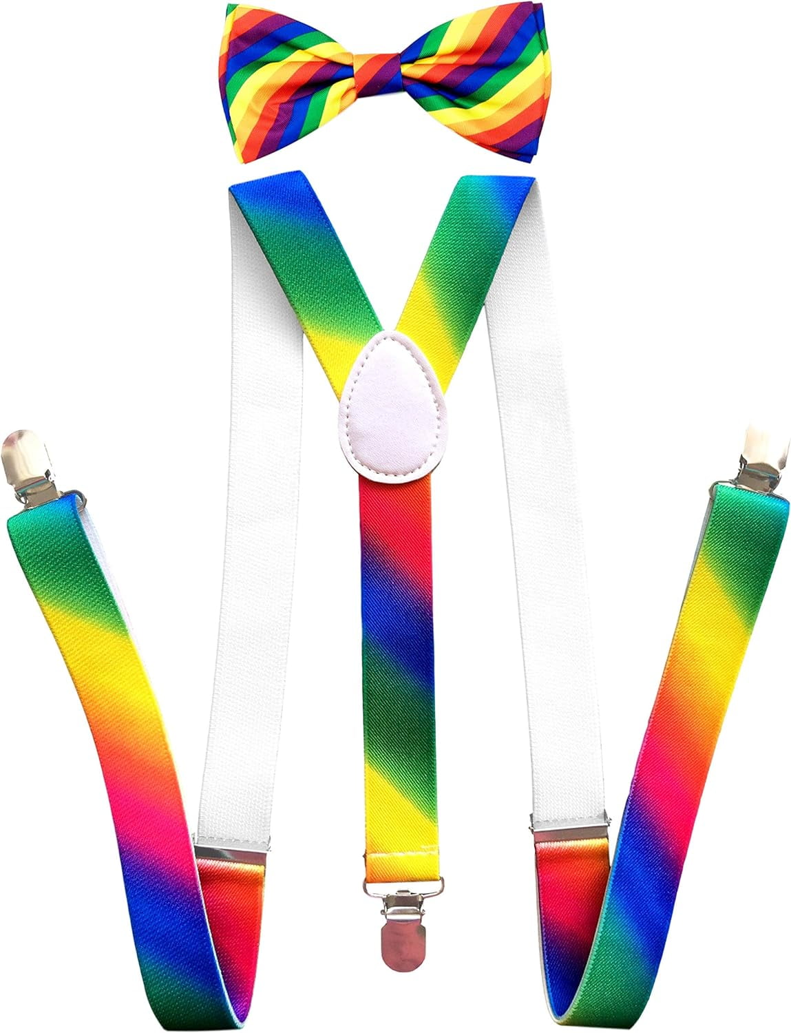 trilece Mens Bow Tie and Suspenders Set - Adjustable Wedding Tuxedo ...