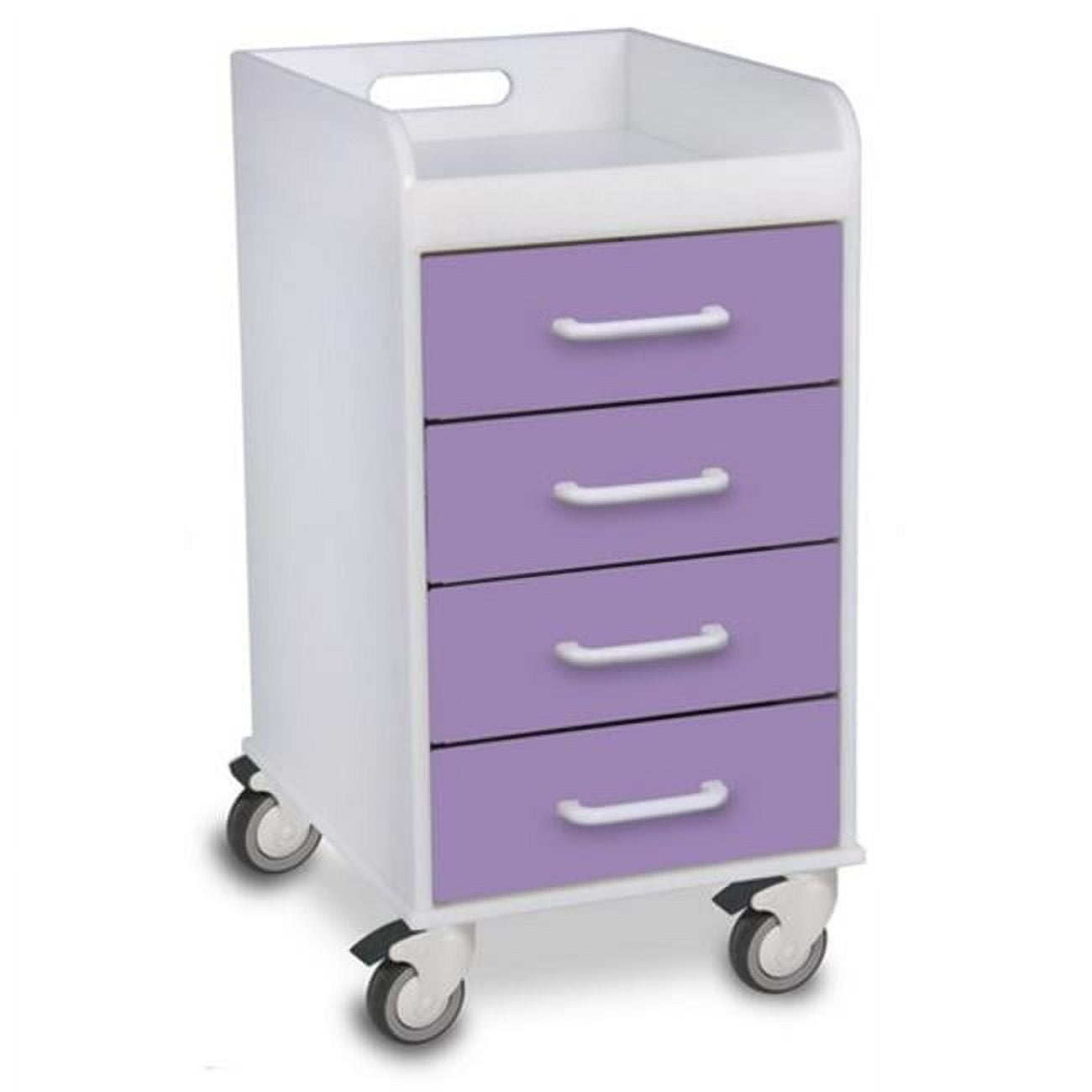 trippnt 51083 polyethylene compact locking cart, 14" width x 27" height ...