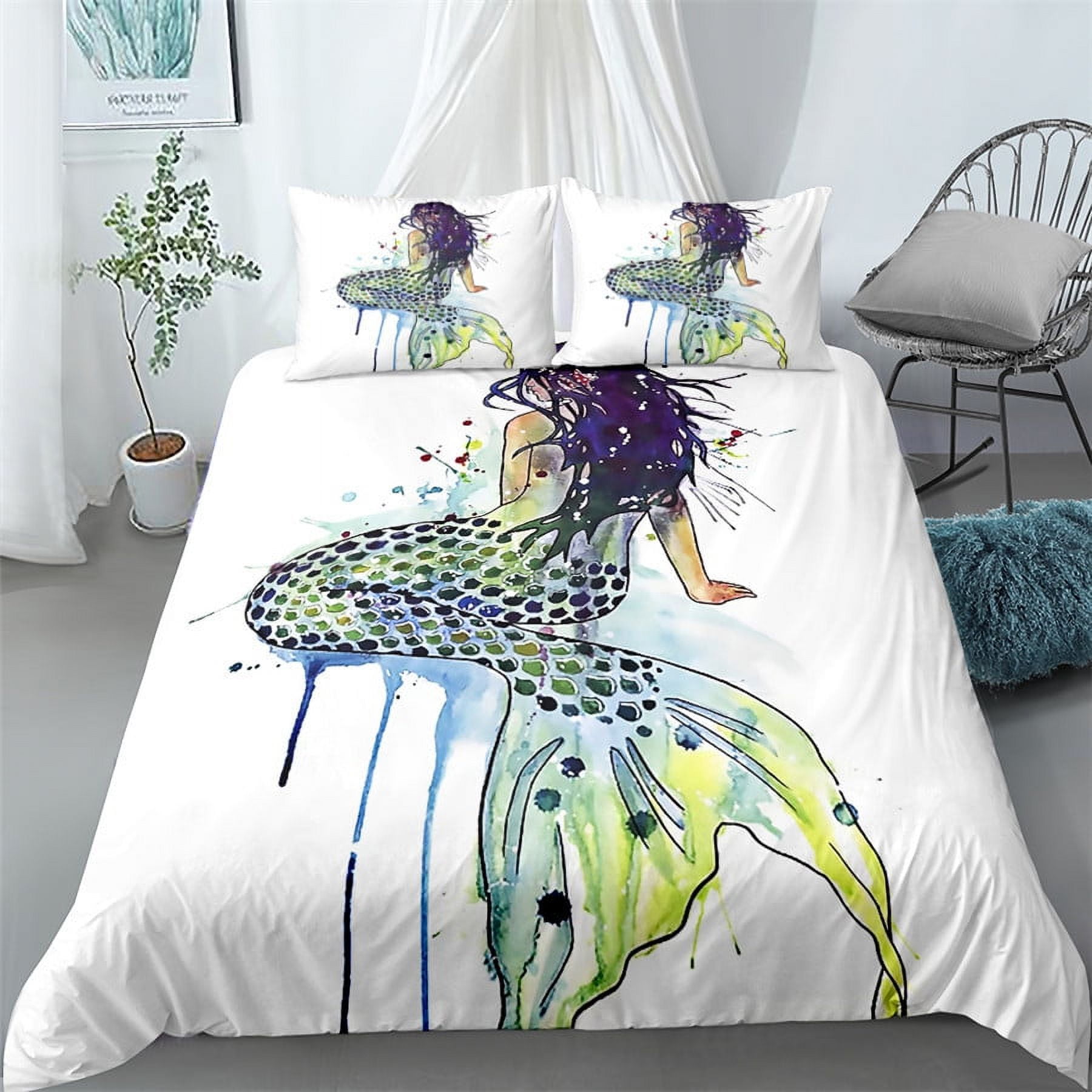 tropical cactus digital art duvet cover set - Walmart.com