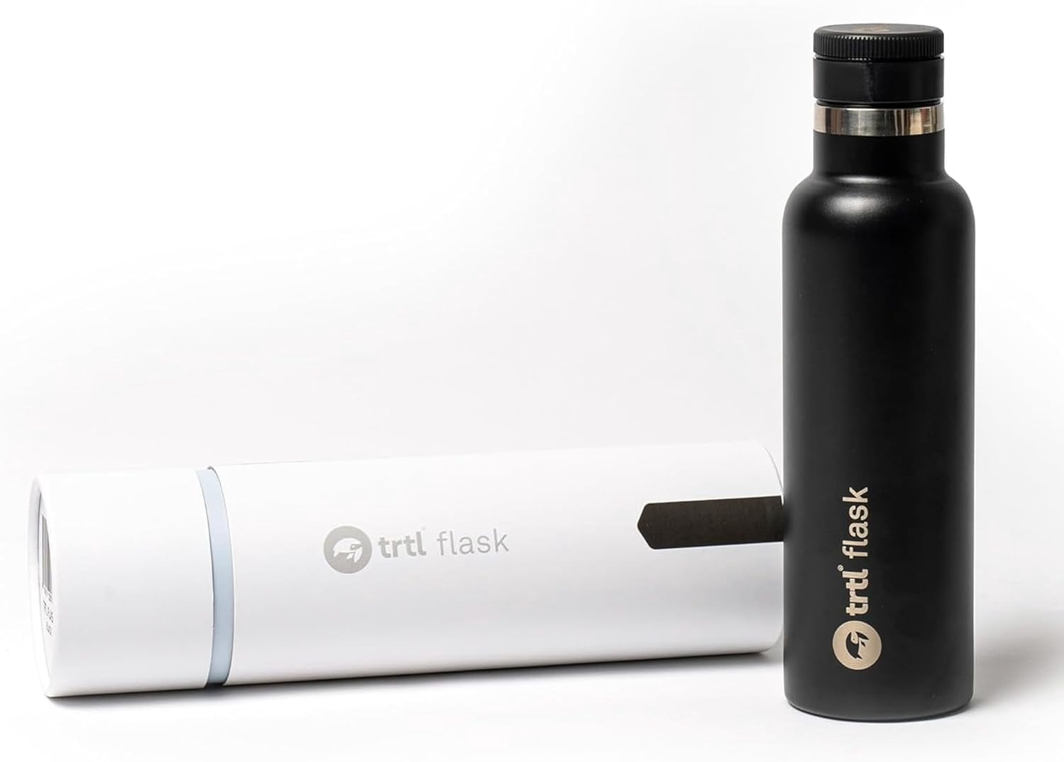 trtl Travel Water Bottle Flask- Insulated Water Bottle That Keeps ...