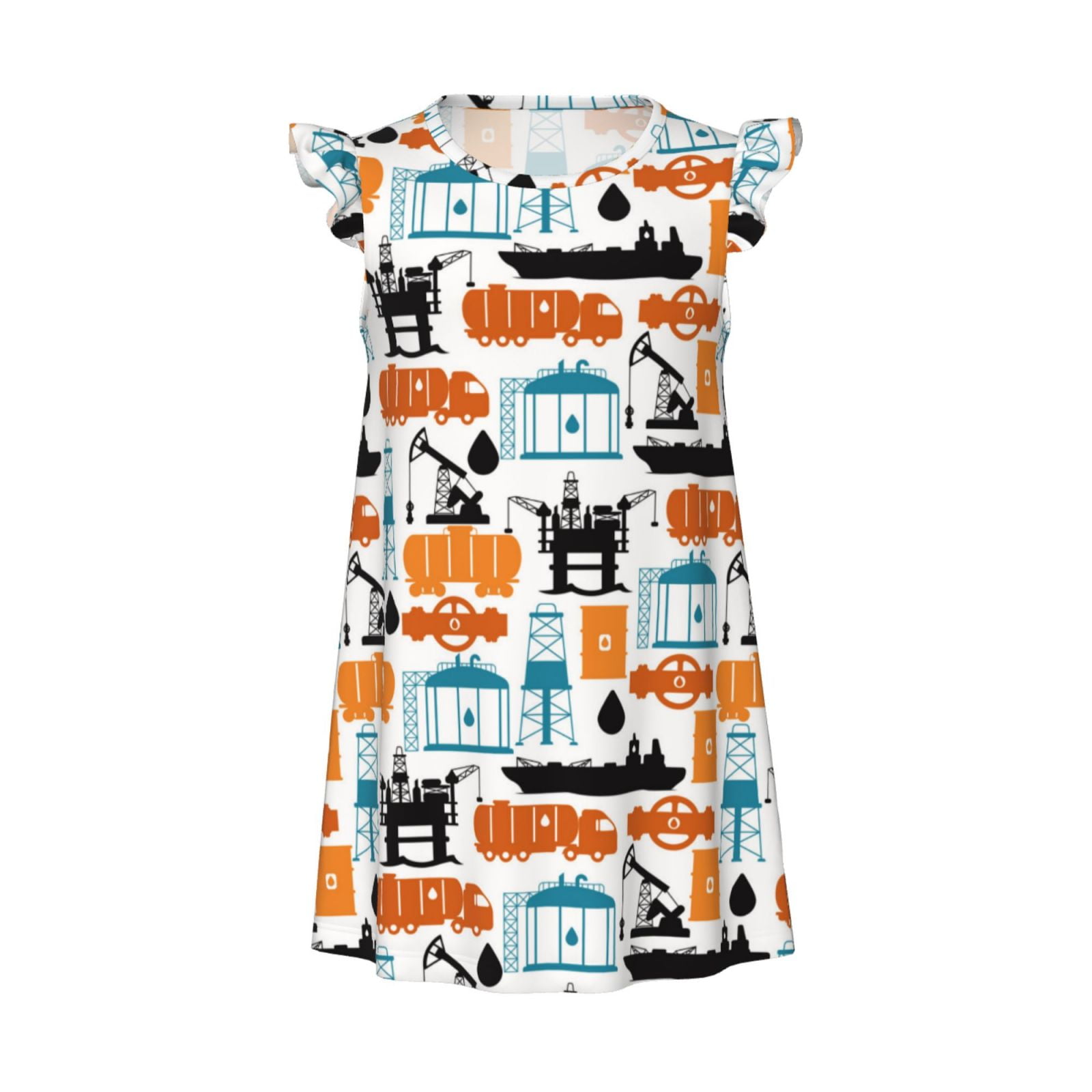 truck ship Girls Nightgowns, Pajamas for Girls, Soft Flutter Short ...