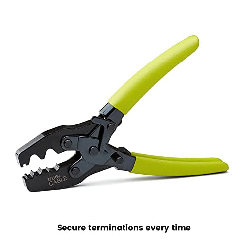 trueCABLE External Ground Crimp Tool, Compatible with Shielded External ...