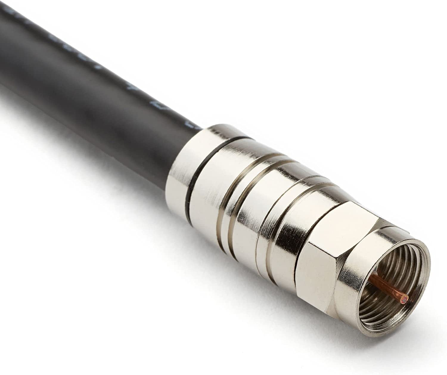 trueCABLE Universal Easy Fit RG6 & RG6Q Compression F-Connector for ...