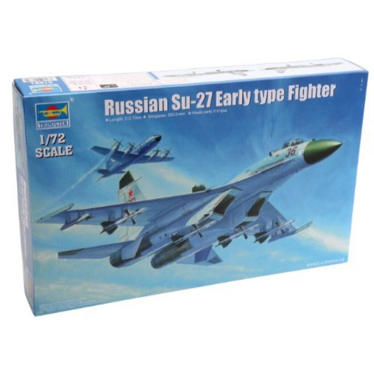 trumpeter su-27 sukhoi early type russian fighter airplane model kit ...