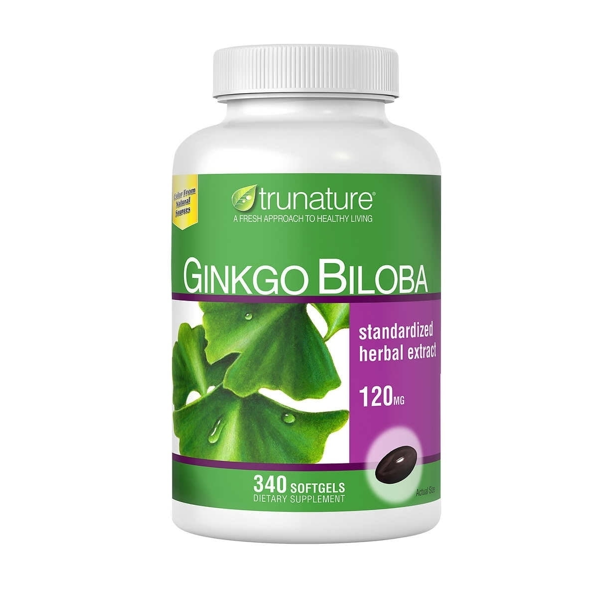 Trunature Ginkgo Biloba Memory Supplement, 340 Softgel Capsules ...