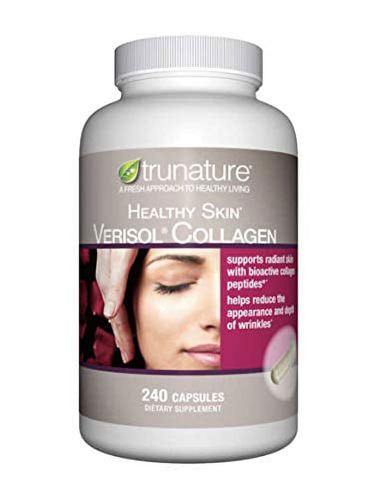 trunature Healthy Skin Verisol Collagen 240 Capsules, Collagen Peptides ...