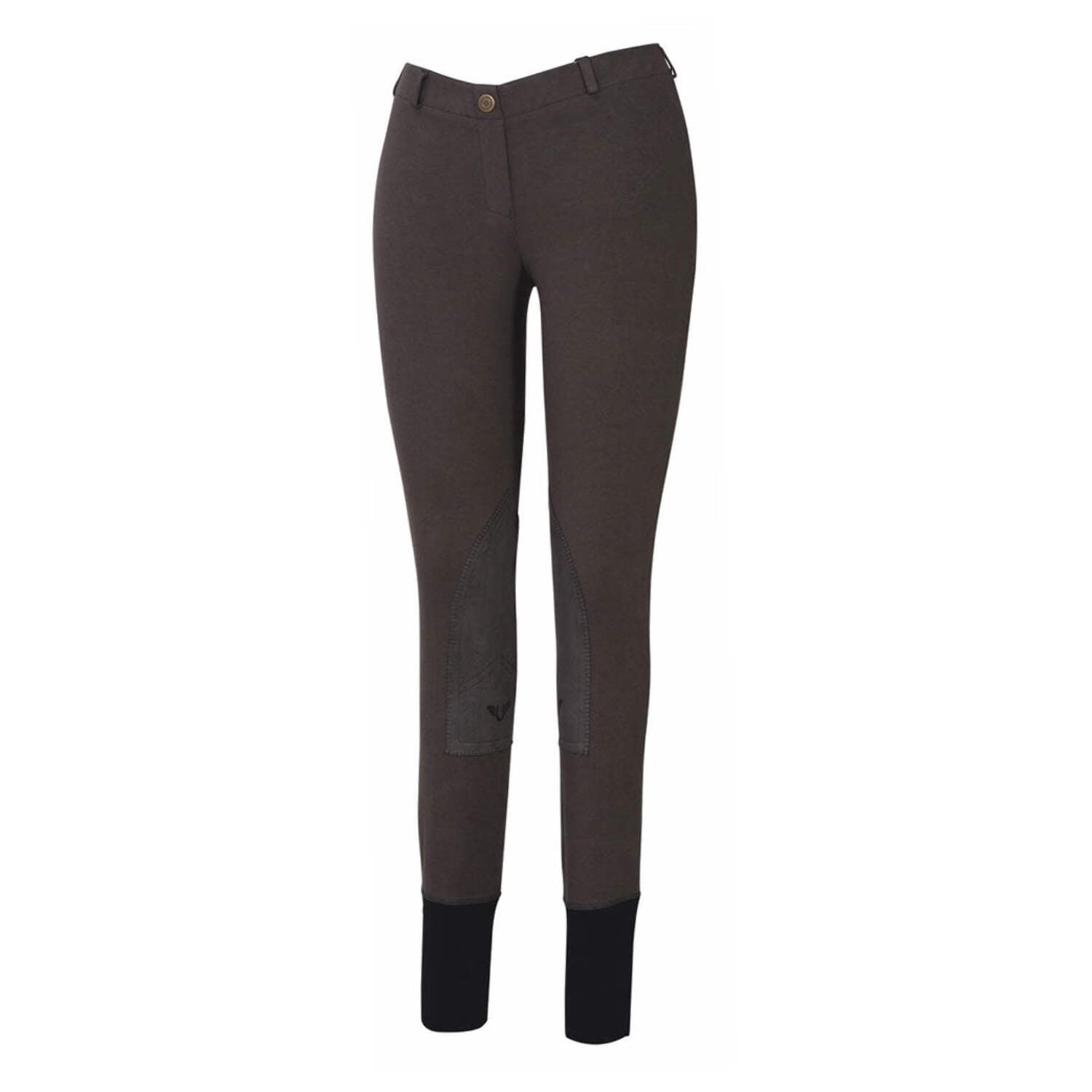 tuffrider women's starter lowrise pull-on breech, dark charcoal, 28 ...