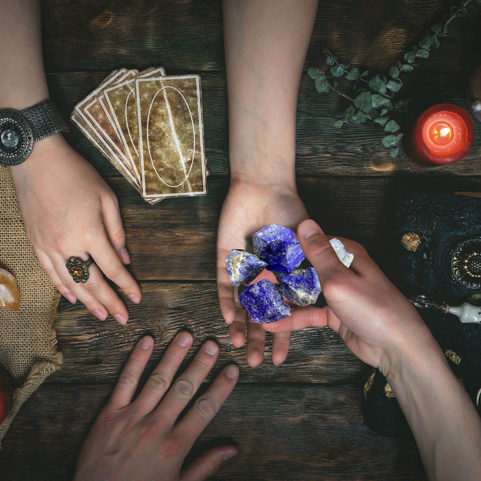 tumgatte Amethyst Witches Runes Set ,Healing Crystal Stone for ...