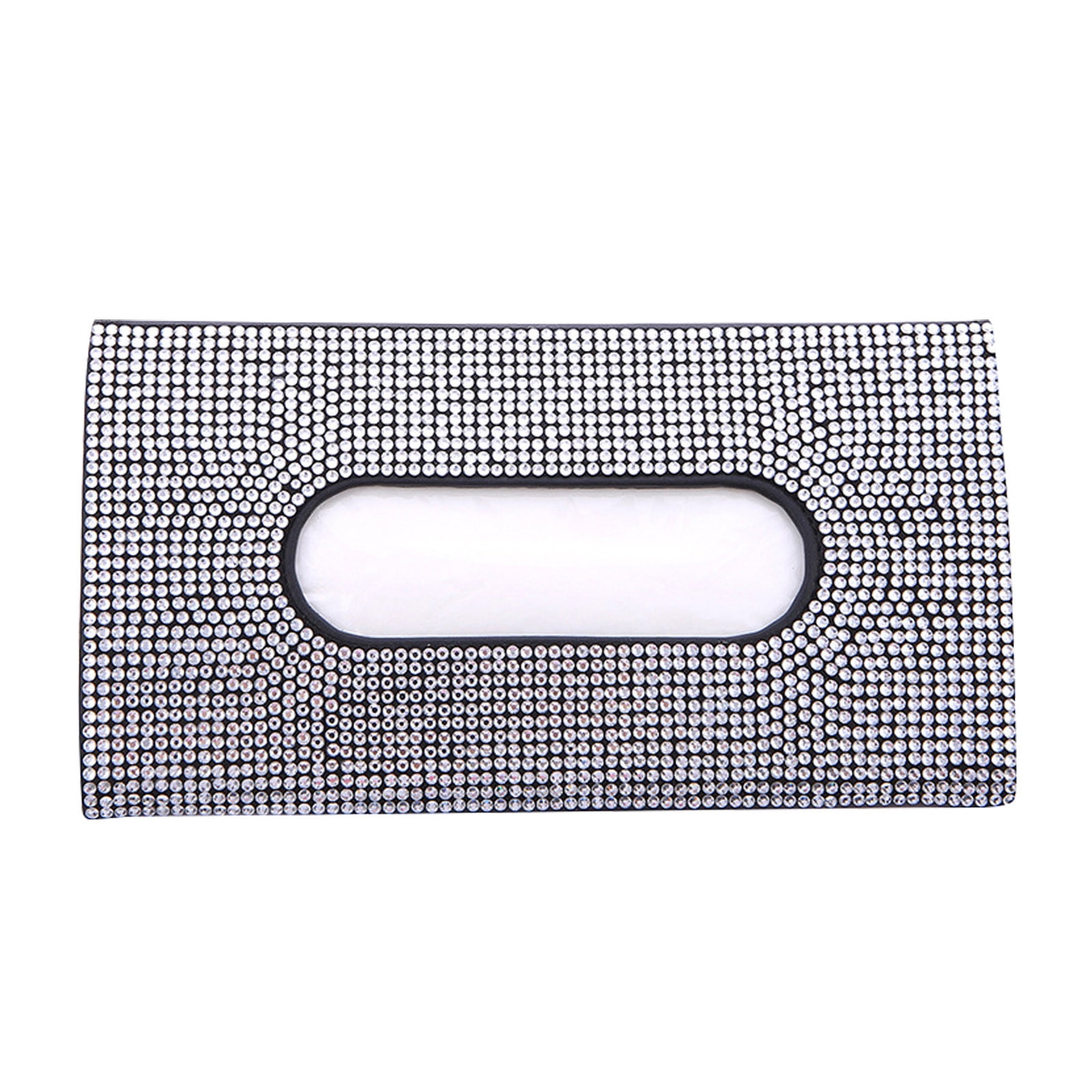 tumgatte Diamond-encrusted Car Sun Visor Tissue Box Car Full Diamond ...