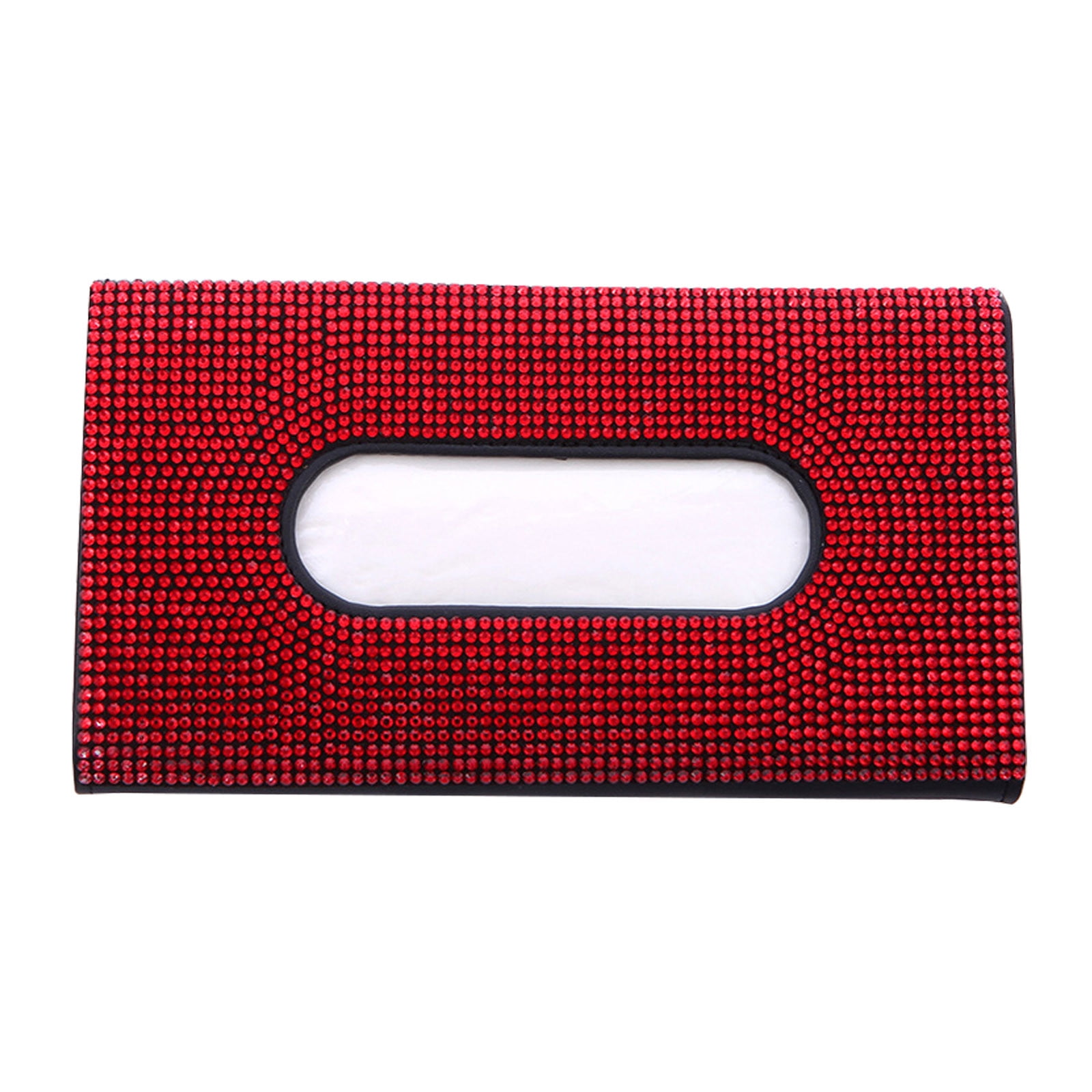 tumgatte Diamond-encrusted Car Sun Visor Tissue Box Car Full Diamond ...