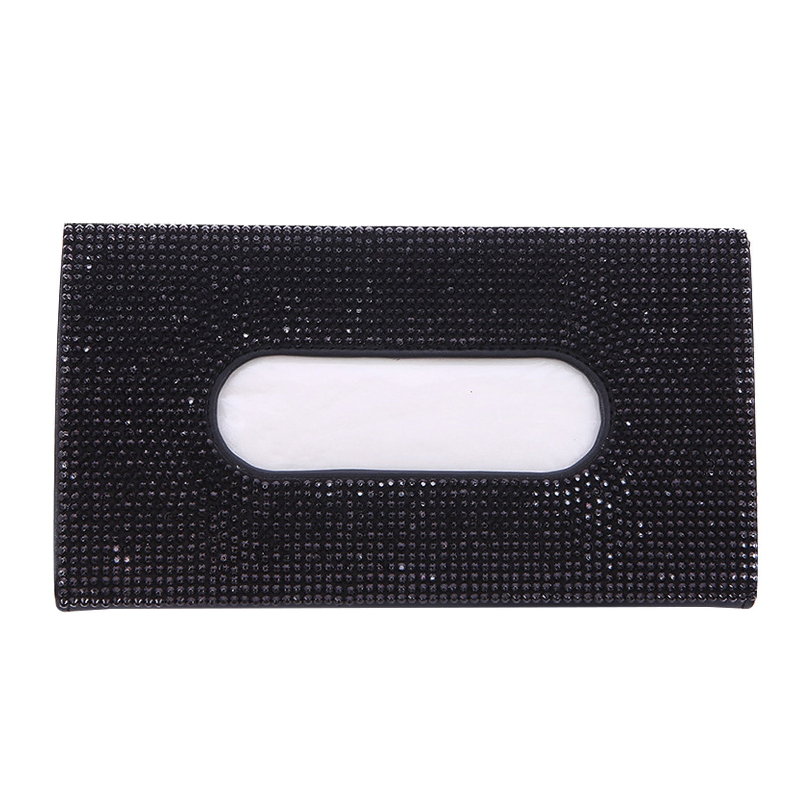 tumgatte Diamond-encrusted Car Sun Visor Tissue Box Car Full Diamond ...