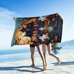 Tupukom Oversized Beach Towels Large Size Multi-Purpose Use Fade ...