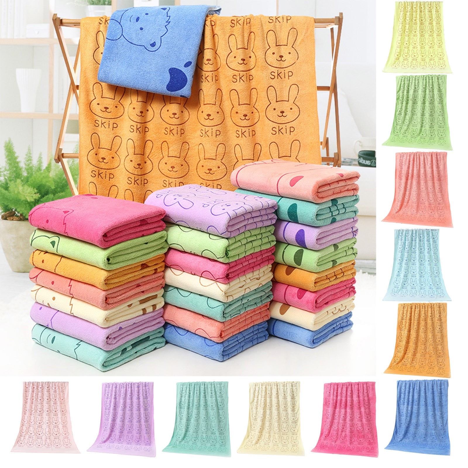 Tupukom Bath Bath Towels on Microfiber Bath Towel Set Ultra Absorbent ...