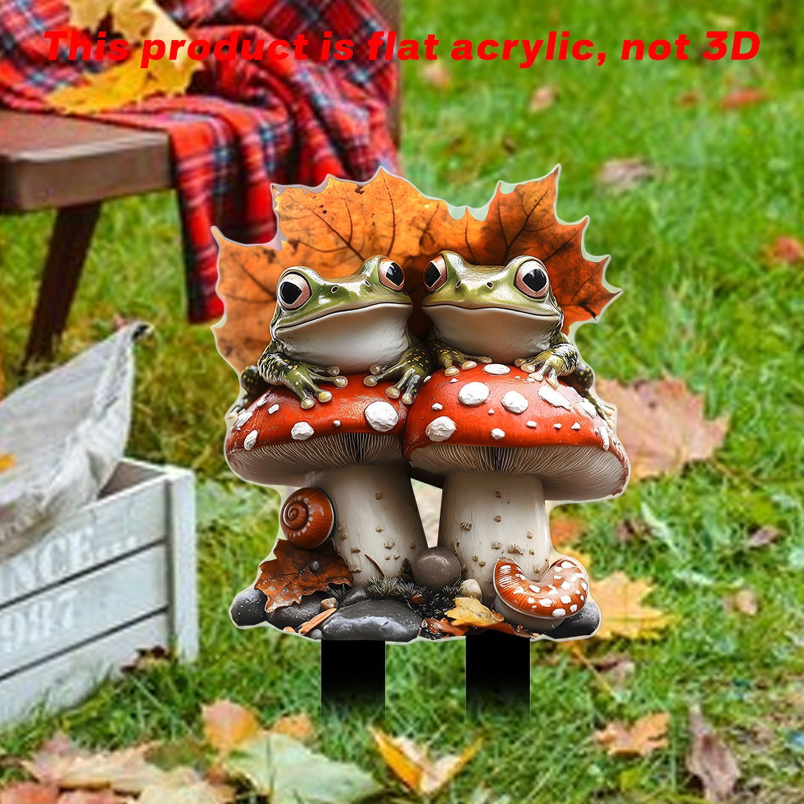 tupukom Decorative Outdoor Garden Stake Garden Statues for Outside ...