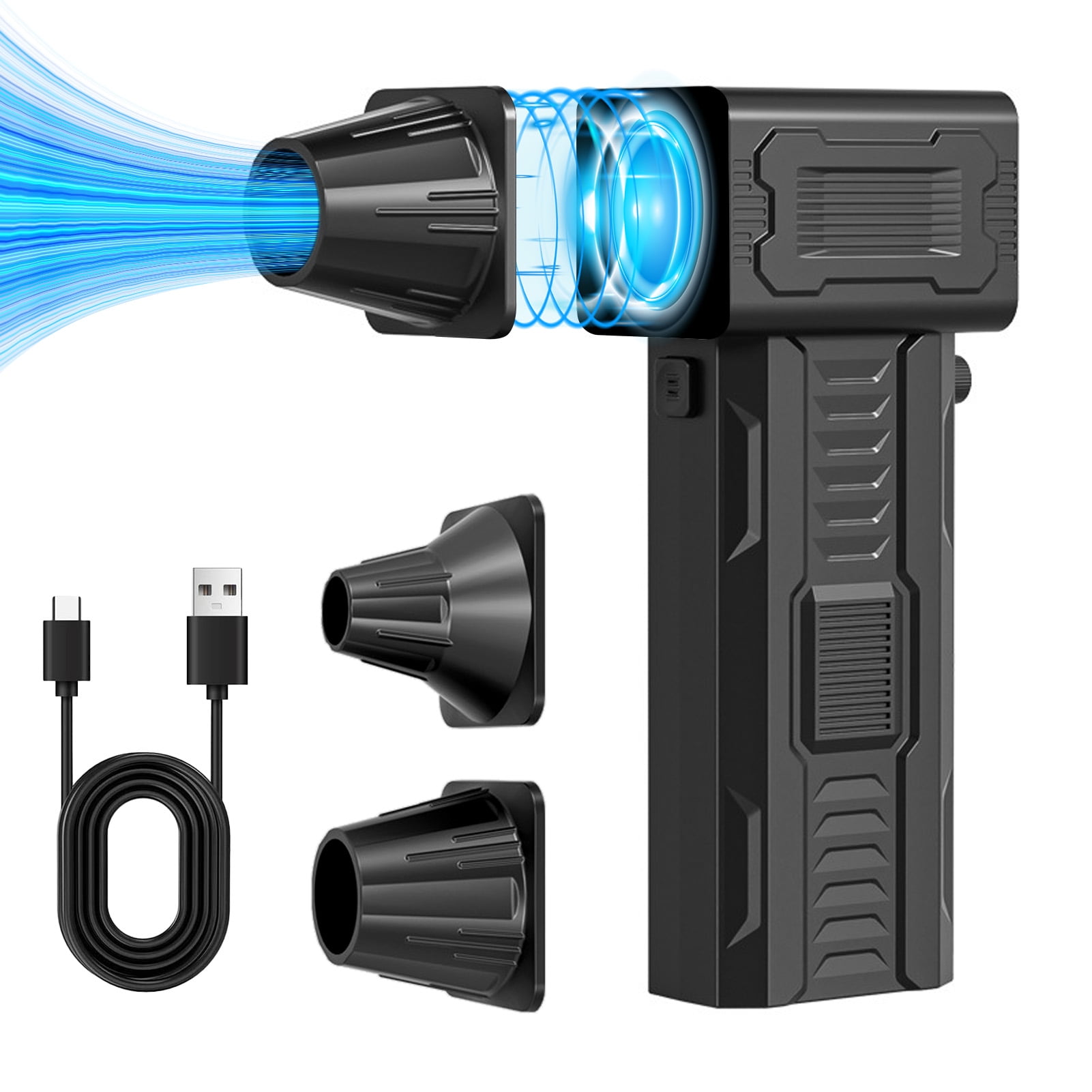 turbo fan, Blower With Nozzle Car Max Wind Speed Adjustable 8000mah ...