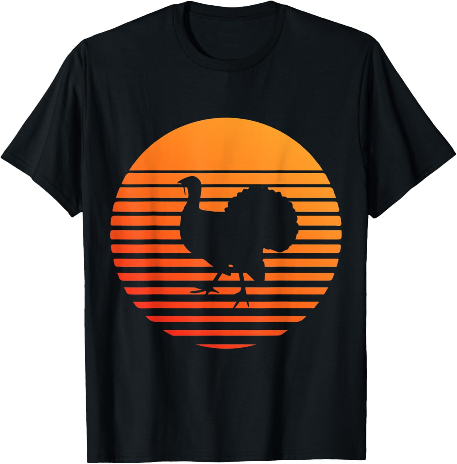 turkey Shadow silhouette in front of a Sun T-Shirt men and women can ...